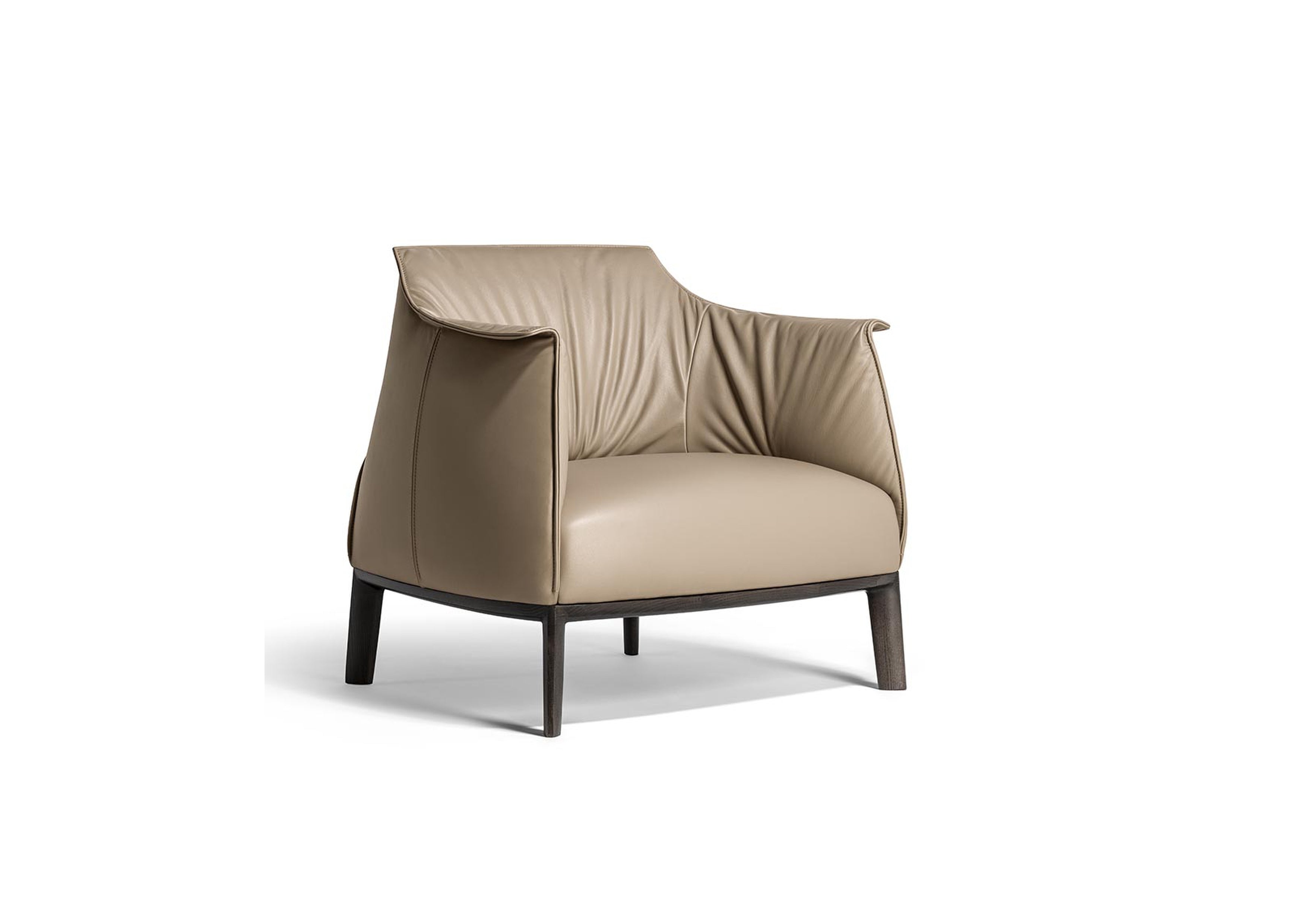 Archibald | armchair with wood base – Studio Italia